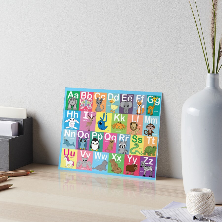 "English Animal Alphabet" Poster for Sale by mstiv | Redbubble
