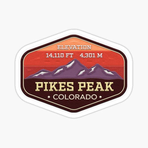 "Pikes Peak Colorado Patch" Sticker for Sale by TGKelly | Redbubble