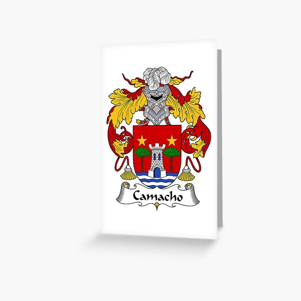 "Camacho Coat of Arms/Family Crest" Greeting Card by carpediem6655 ...