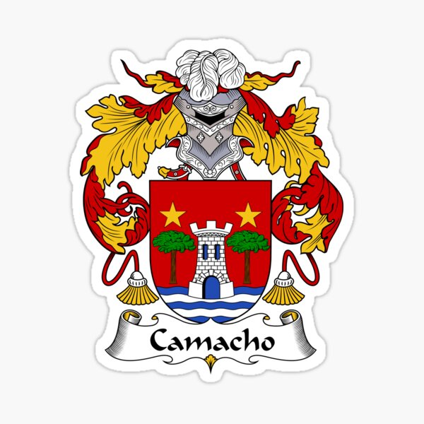 "Camacho Coat of Arms/Family Crest" Sticker for Sale by carpediem6655 ...
