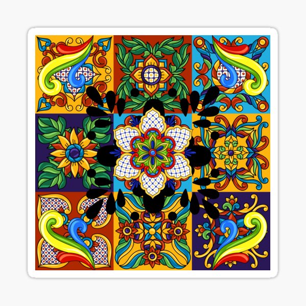 "Mexican Flower" Sticker for Sale by Rumrabbit82 | Redbubble