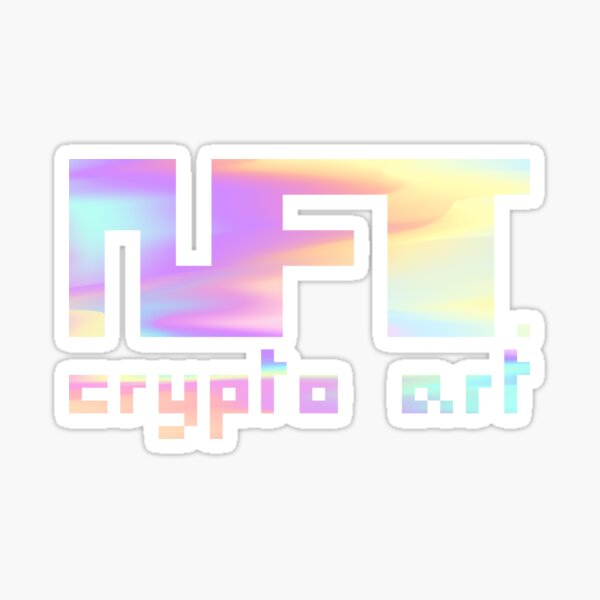 "NFT CRYPTO ART - PIXEL ART - ABSTRACT colorful" Sticker for Sale by ...