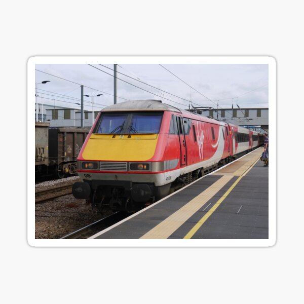 "Virgin Trains East Coast 91108 at Peterborough" Sticker by Rorymacve ...