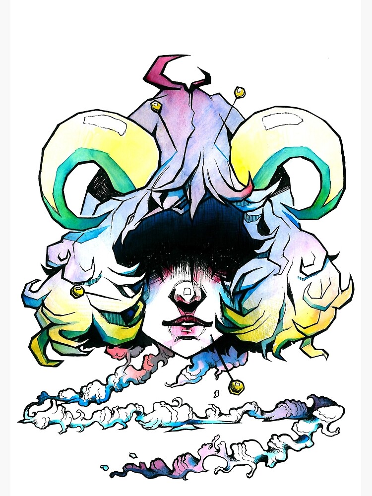 "Voodoo Demon / Watercolour illustration / Demon girl" Poster by ...