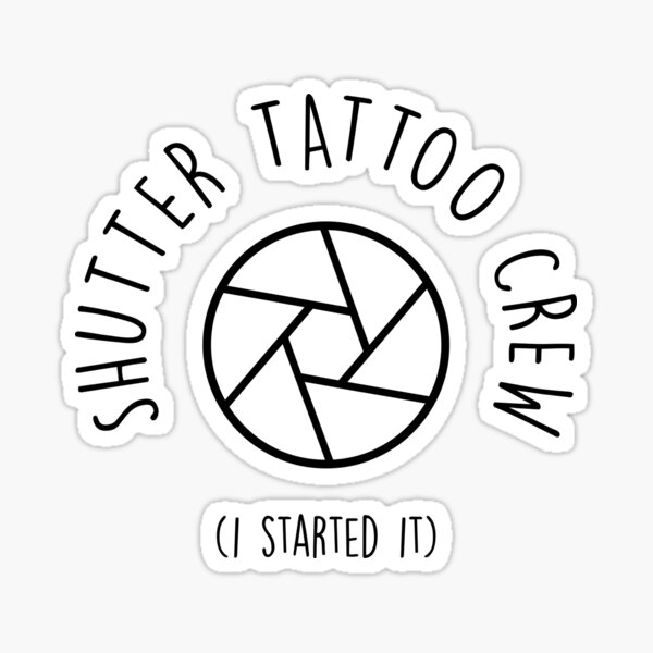 "Shutter tattoo" Sticker for Sale by Photografreak | Redbubble