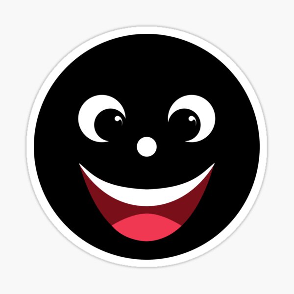 "Cute Smile face with big smile" Sticker by StickersQueens | Redbubble
