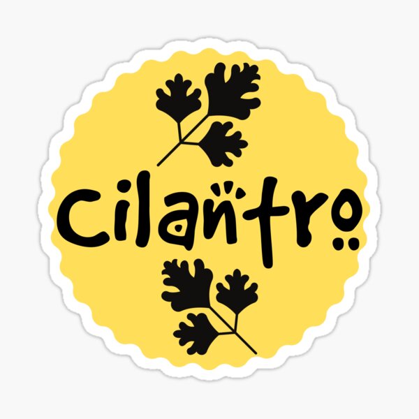 "Cilantro - Yellow Label " Sticker by LabelStore | Redbubble