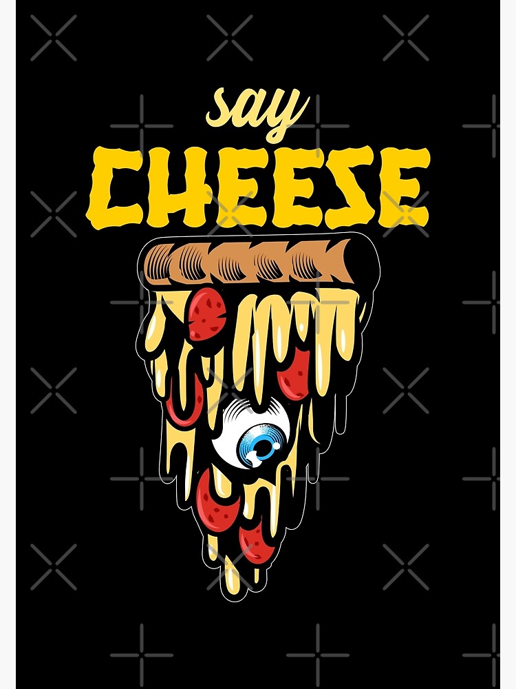 Póster «Say Cheese - Pizza espeluznante con globo ocular - Halloween ...