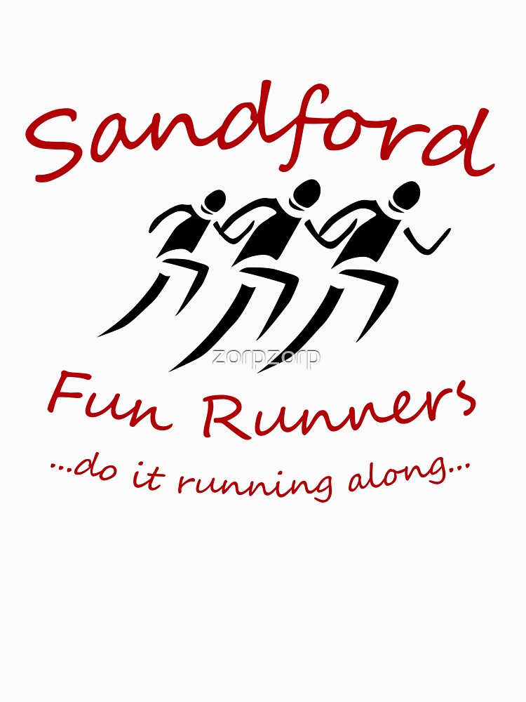 "Sandford Fun Run" T-shirt for Sale by zorpzorp | Redbubble | sandford ...