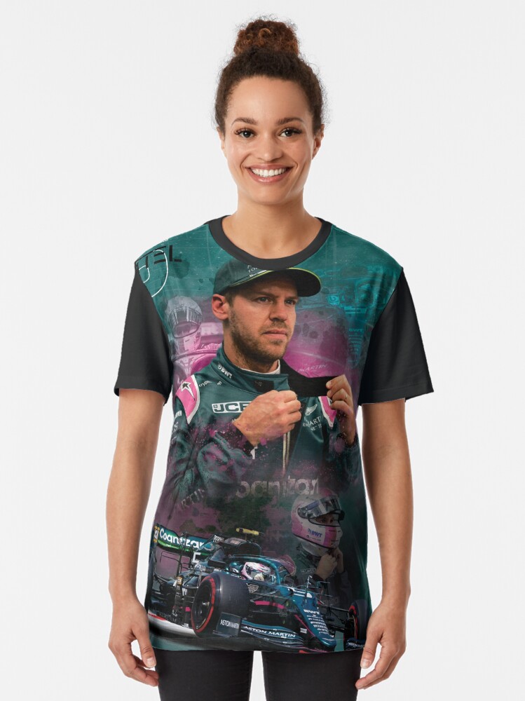 "Sebastian Vettel" T-shirt for Sale by Tracksters | Redbubble | vettel ...