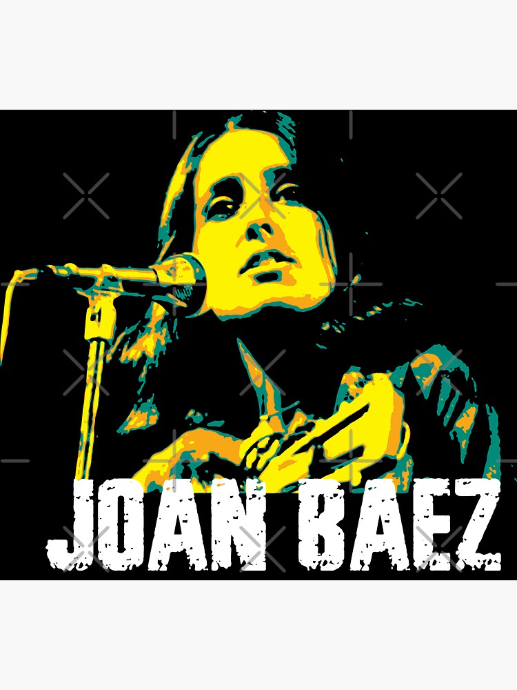"Joan Baez. Joan Chandos Baez" Sticker for Sale by Dhikaboddy | Redbubble