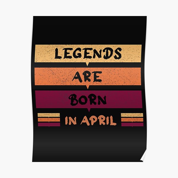 "April Birthday Quotes" Poster by Anibar1one | Redbubble