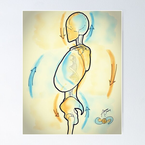 "Spinal Coupling Cogs" Poster for Sale by AdaptablePolar | Redbubble