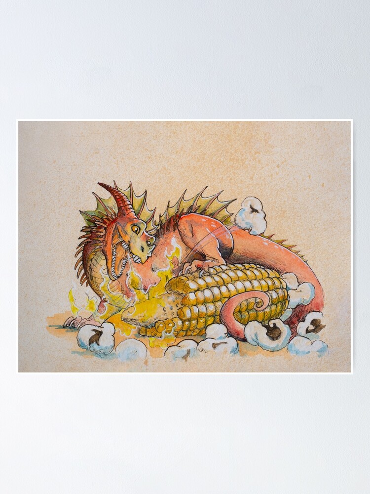"Dragons - Making Popcorn" Poster for Sale by Rivalmit | Redbubble