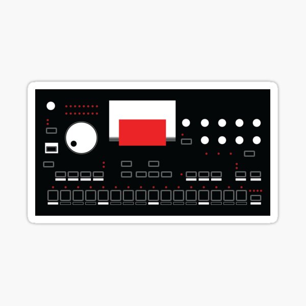 "MachineDrum Drum Machine for Electronic Musician" Sticker for Sale by ...