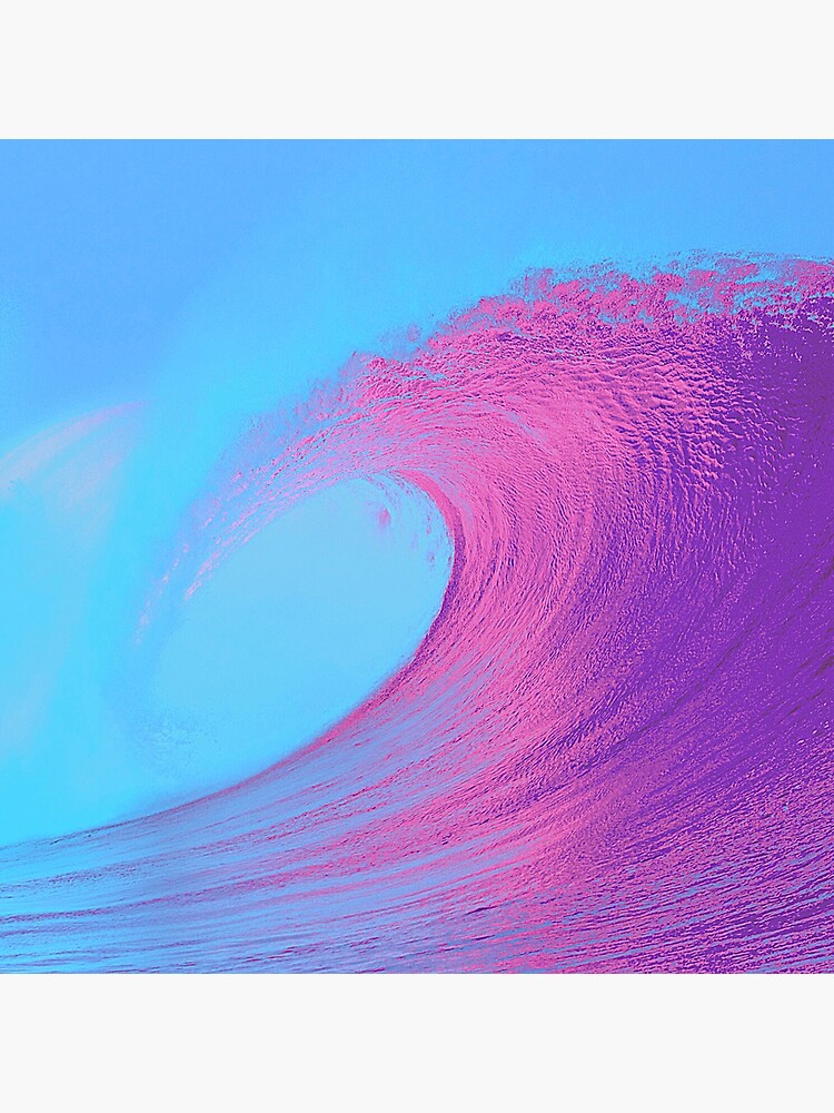 "Pink Purple Ocean Wave" Art Print for Sale by MamaSweetea | Redbubble
