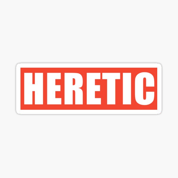 "Red Square Heretic Original Flavor" Sticker for Sale by A-Heretic ...