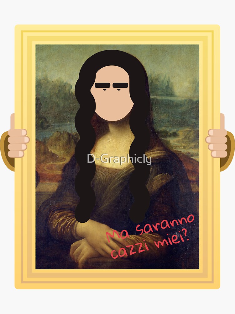 "Elio - Monna Lisa" Sticker by D-Graphicly | Redbubble