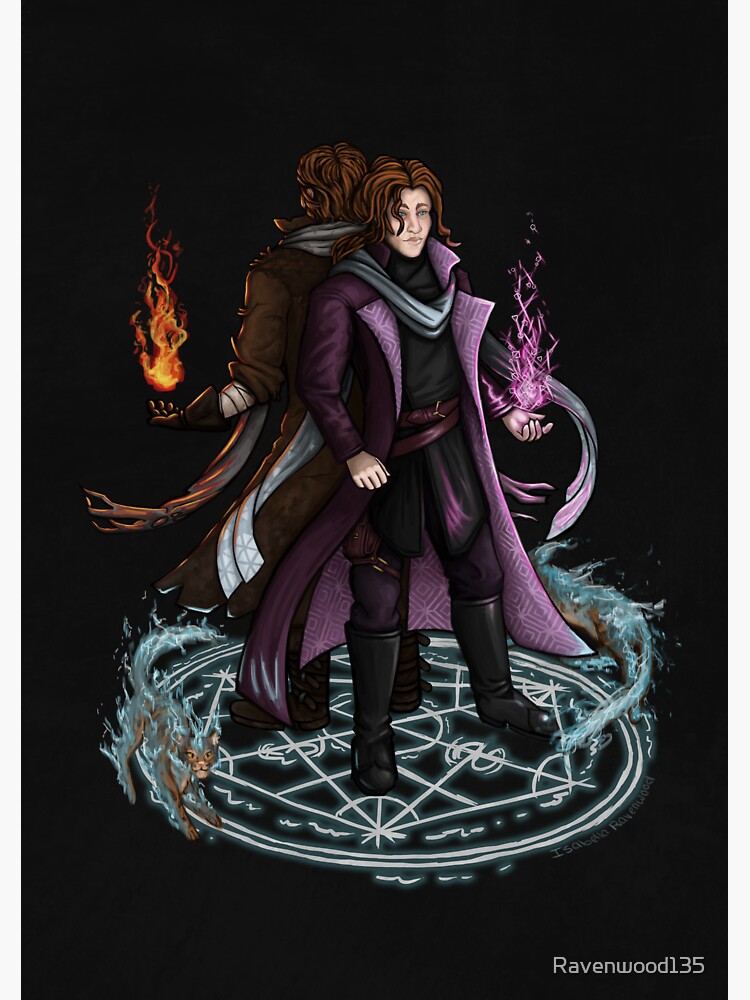 "Fire and Dunamancy" Sticker for Sale by Ravenwood135 | Redbubble