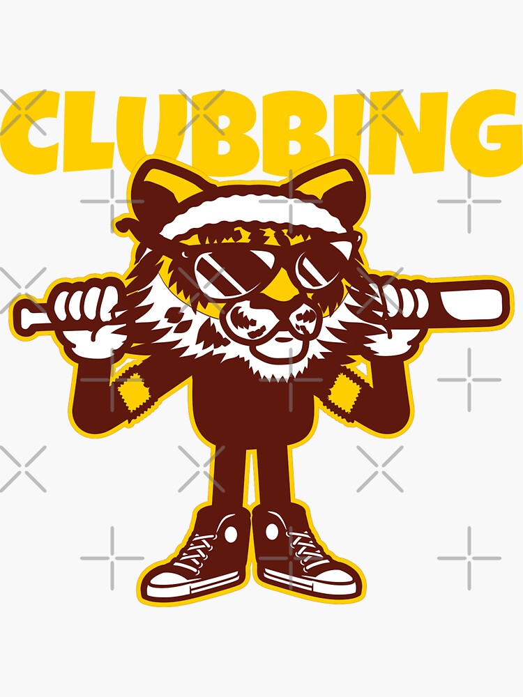 "CAT CLUBBING" Sticker by DomGDesign | Redbubble