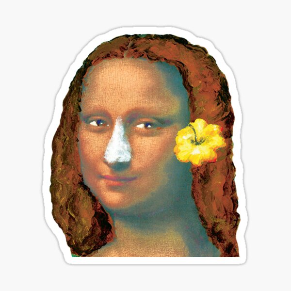 "Beach Mona" Sticker by sonnypops808 | Redbubble