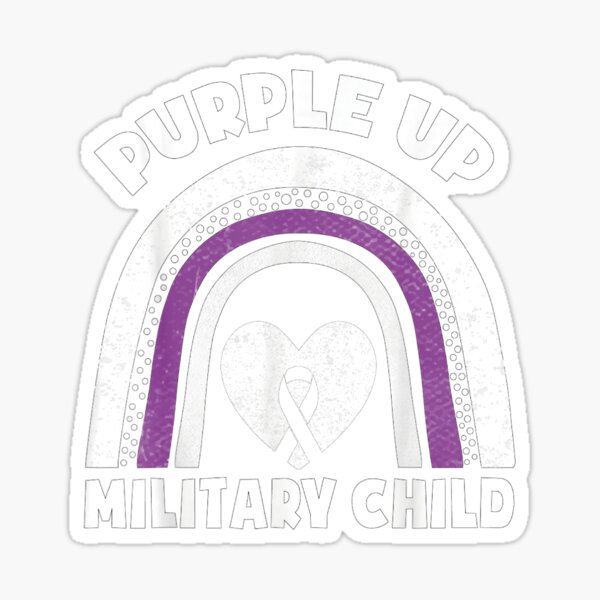 "Purple Up For Military Kids Month Of The Military Child Cute mask ...