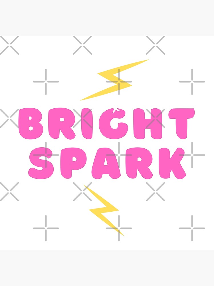 "Bright Spark Illustration in Black, Pink and Yellow" Poster for Sale ...