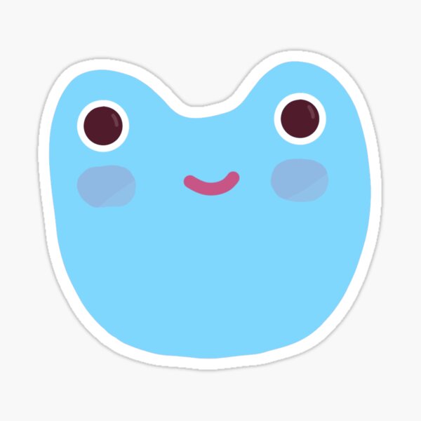 "happy blue frog" Sticker for Sale by sezalilly | Redbubble