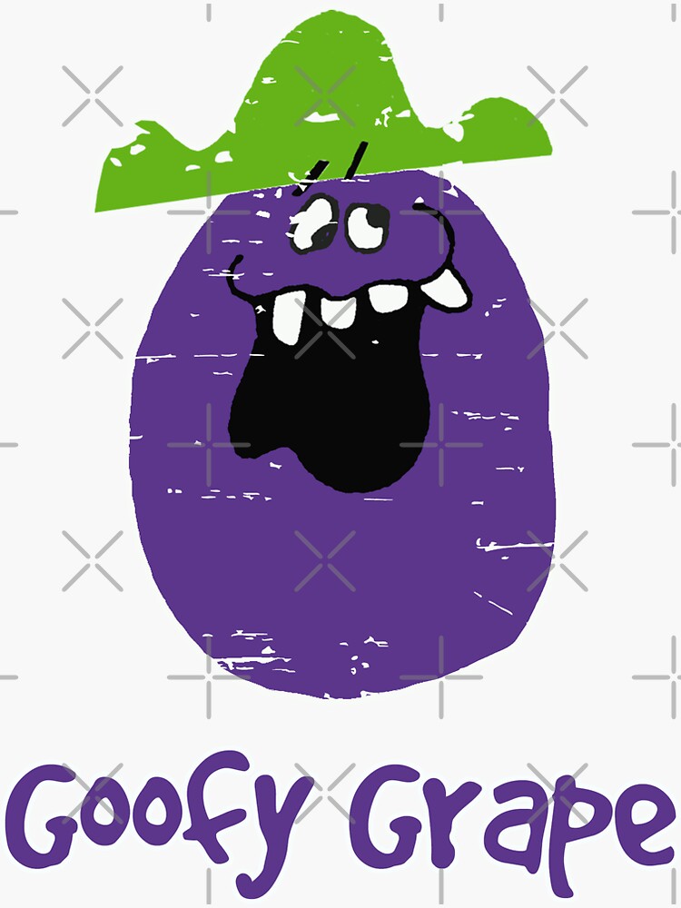 "Goofy Grape" Sticker for Sale by jungturx | Redbubble