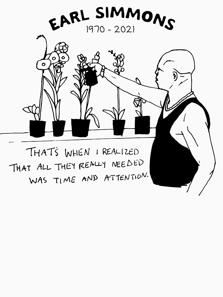 "Dmx Earl Simmons Orchids" T-shirt for Sale by fourcrossedwand ...