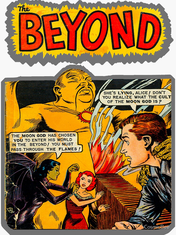 "Beyond Comics - Vintage Comic Book Cover " Sticker for Sale by ...
