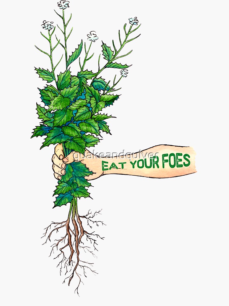 ""Eat Your Foes" Invasive Species " Sticker for Sale by quakeandquiver ...