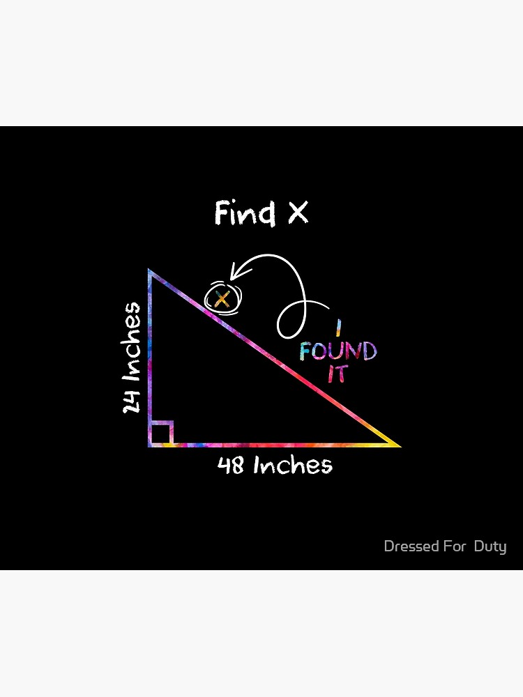 "Math I Found X - Funny Math School Mathematics Pun" Art Print by ...