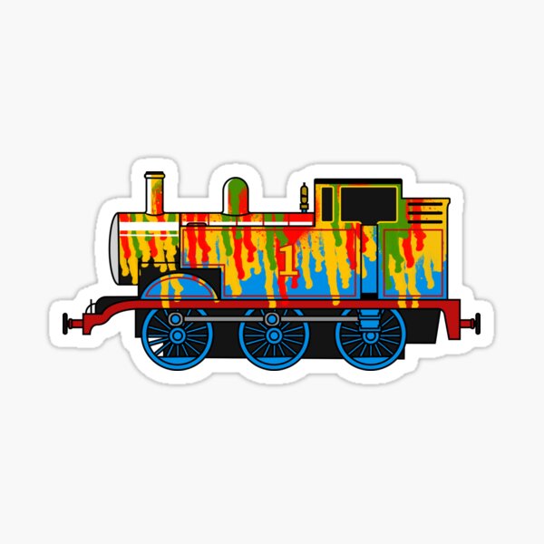 "Paint Splattered Thomas" Sticker for Sale by WestieMerch | Redbubble