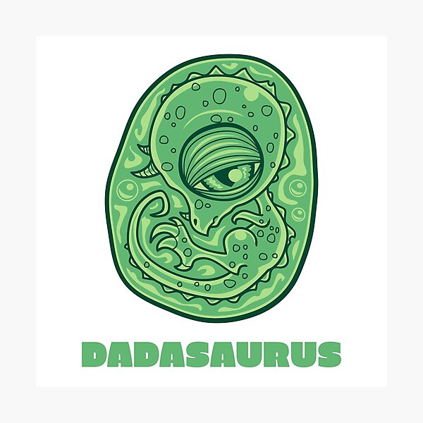 Lámina fotográfica «Dadasaurus Father Dinosaur Best Dad, Daddy Dino ...