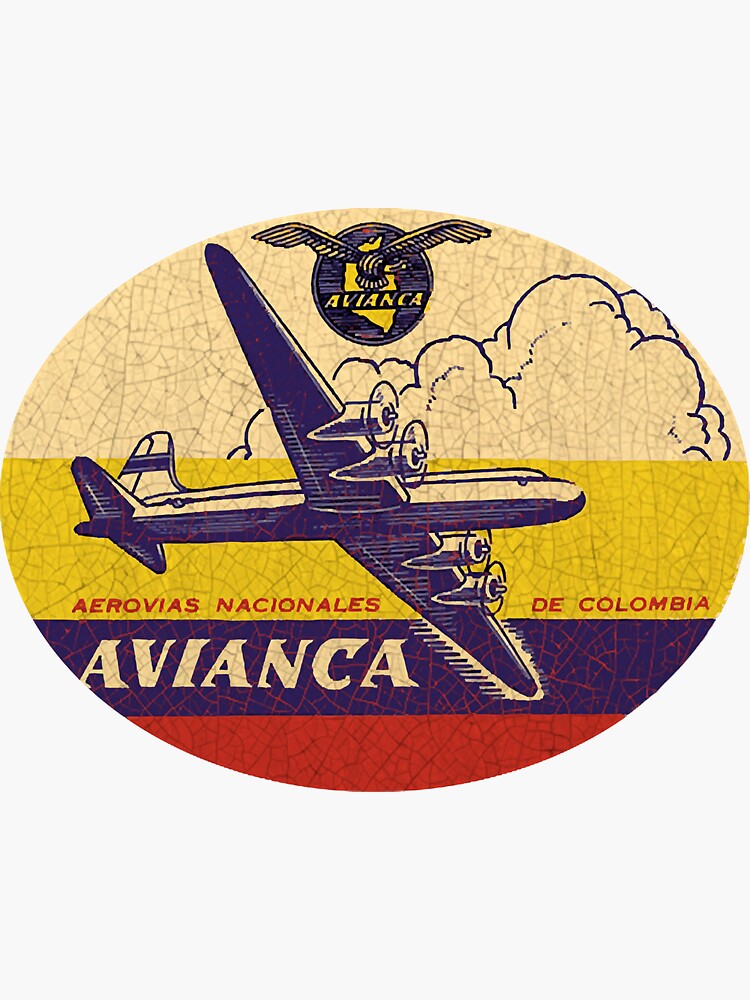 "Avianca " Sticker for Sale by Rosenthal35 | Redbubble