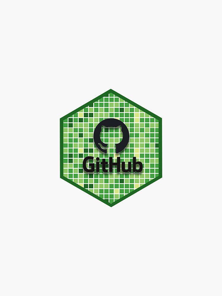 "Github Contributions Hexagon" Sticker for Sale by JFKsStickers | Redbubble