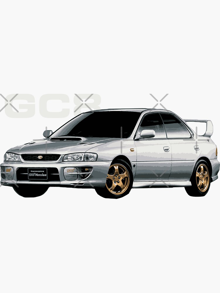 "JDM WRX STI GC8 VER.5 " Sticker for Sale by cowtownCOWBOY | Redbubble
