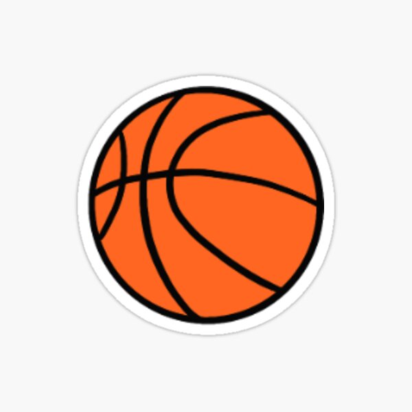 "Tiny Basketball - Original Hand Drawn Miniature " Sticker for Sale by ...