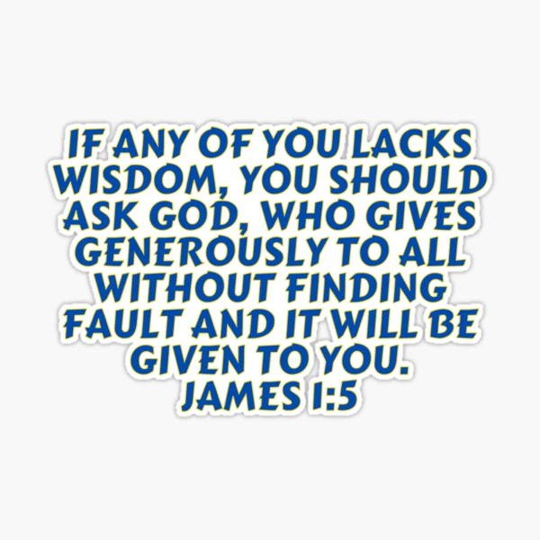 Ask For Wisdom Bible Verse Kjv