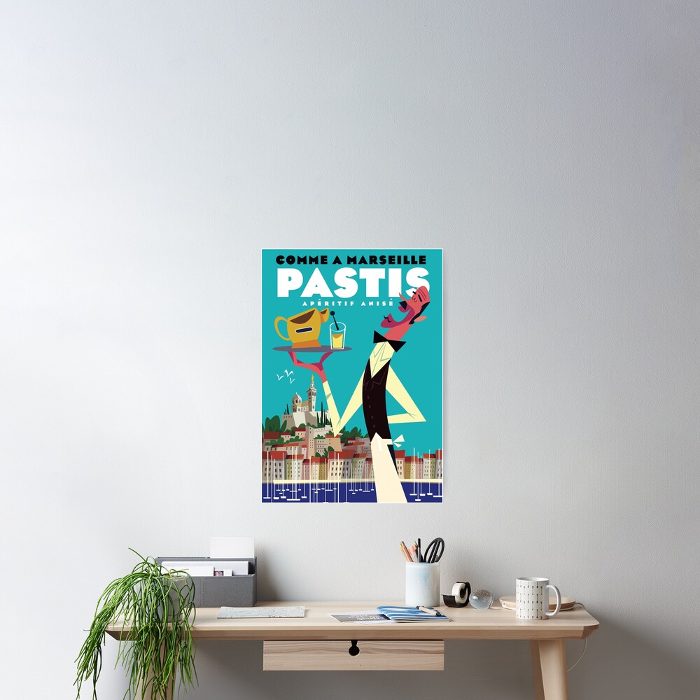 "Pastis poster" Poster for Sale by GAGodel | Redbubble