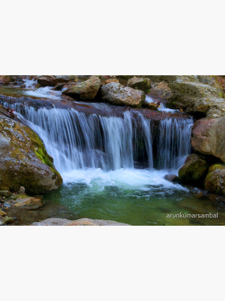 "Himalayan Waterfall" Sticker for Sale by arunkumarsambal | Redbubble