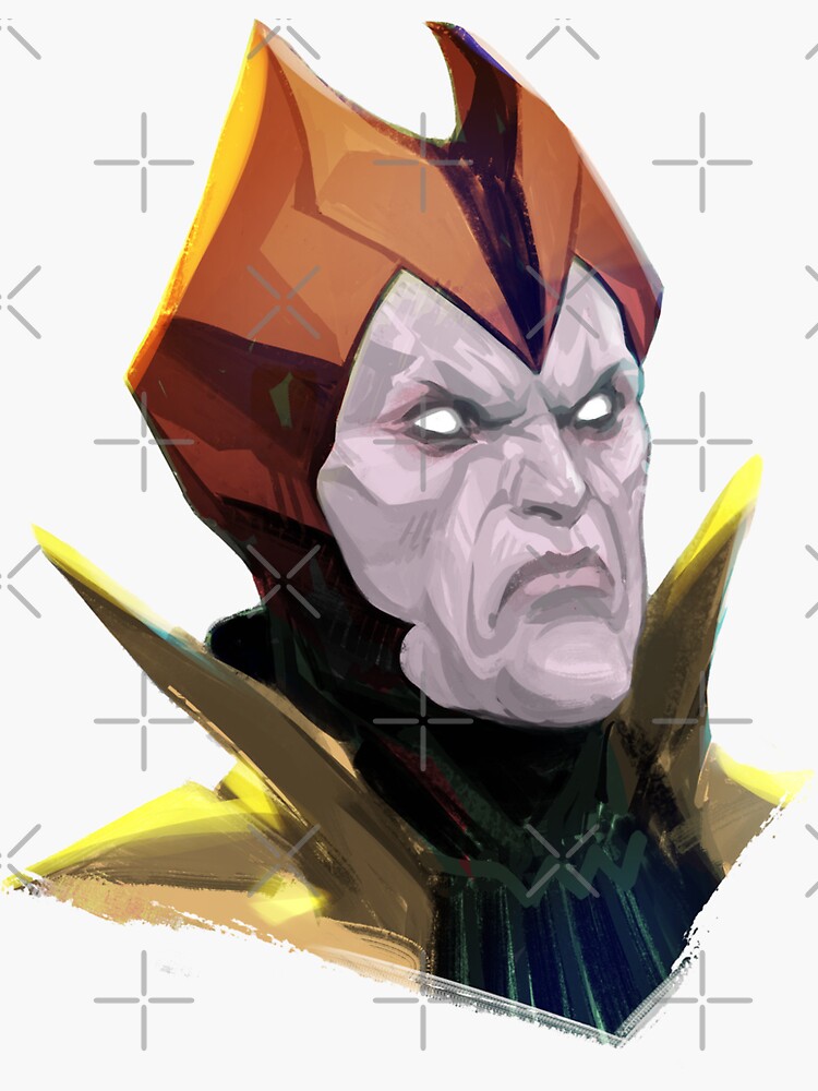 "Shinnok Head Minimal" Sticker for Sale by Shinobi23 | Redbubble