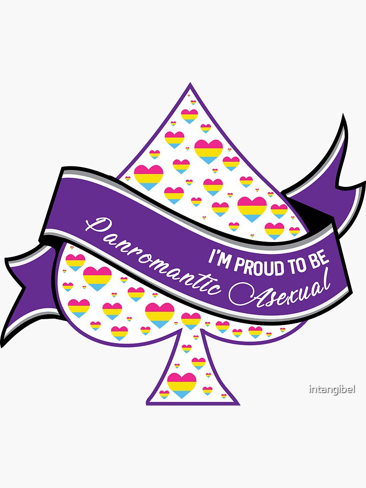"Proud Panromantic Asexual" Sticker for Sale by intangibel | Redbubble