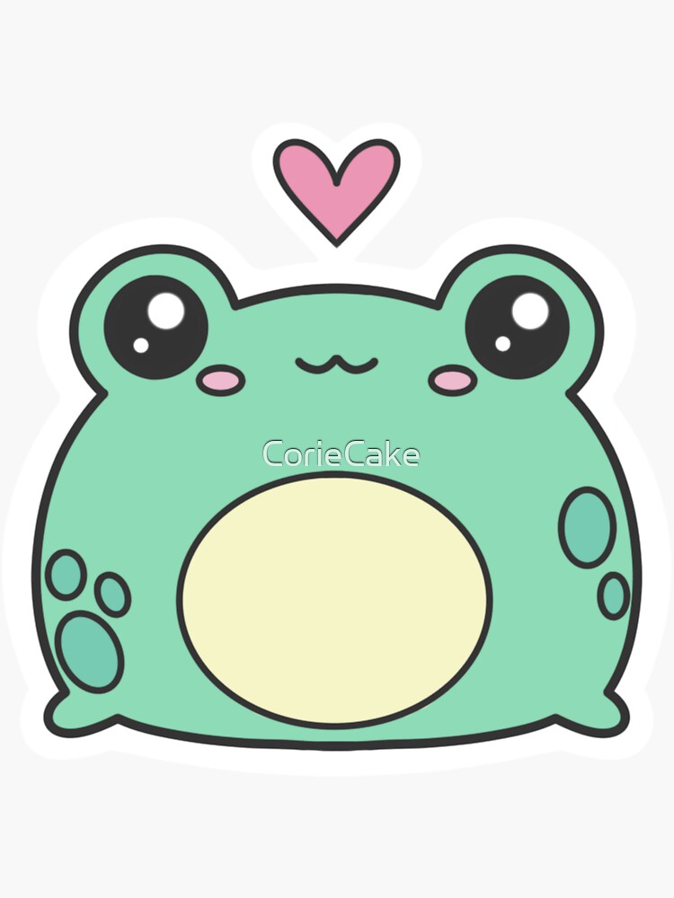 "Chibi Frog" Sticker for Sale by CorieCake | Redbubble