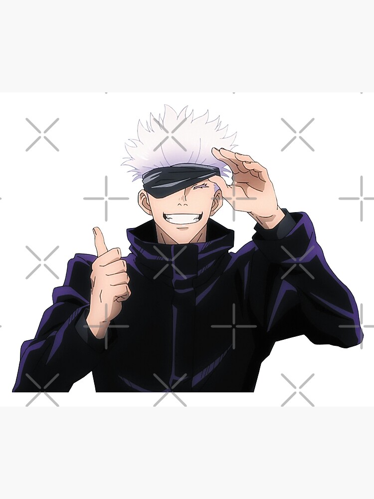 Póster «Jujutsu Kaisen Gojo Satoru Pulgar hacia arriba» de Ryudesigns ...