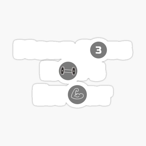 "Personal Trainer More Sets Reps And Effort Health And Fitness" Sticker ...