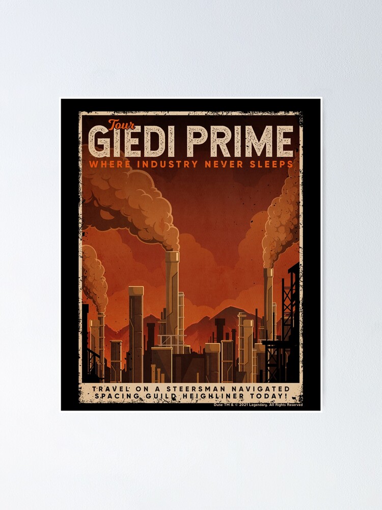 "Giedi Prime Retro Vintage Tourism Decal" Poster for Sale by B-Cubed ...