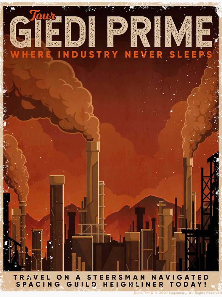 "Giedi Prime Retro Vintage Tourism Decal" Sticker for Sale by B-Cubed ...