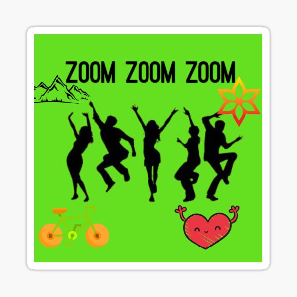 "Zoom zoom zoom slogan zoom zoom zoom couple" Sticker for Sale by ...
